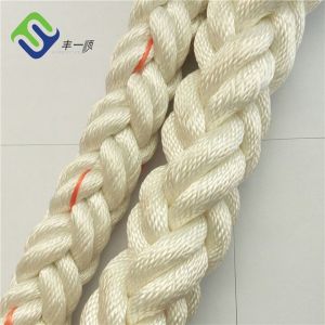 Quality Customized 8 Strand Nylon Rope 40mm Hawser Marine Boat Mooring Lines for sale