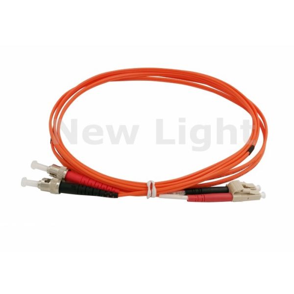 Quality Orange LC-ST Duplex Fiber Optic Patch Cord with 3 Meter Length for High-Speed for sale