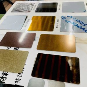Quality ASTM JIS Decorative 201 Colored Stainless Steel Sheet Metal Anti Fingerprint for sale