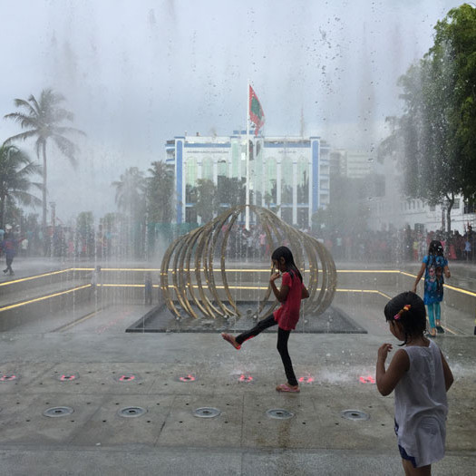 Quality LED Light Music Fountain Stainless Steel RGB Underwater Light for sale