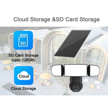 Quality Built In 90db Siren Alarm And Two Way Audio LTE Cellular Security Camera 0-15M for sale