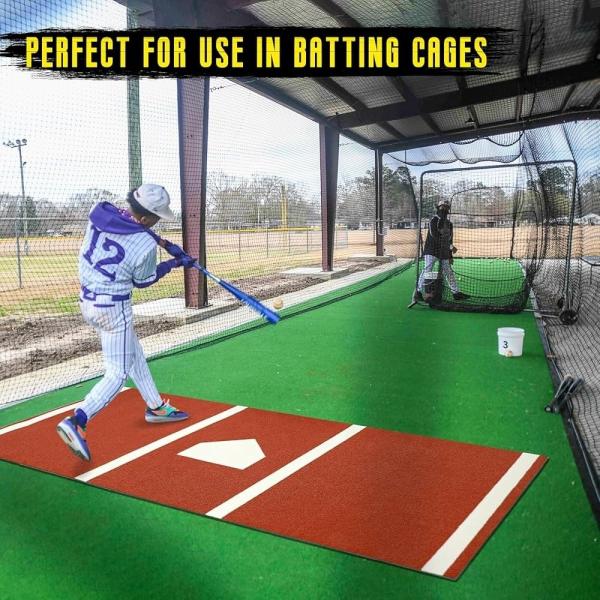 Quality Commercial 5ft*8ft Durable Artificial Grass Baseball Batting Mat for Outdoor for sale