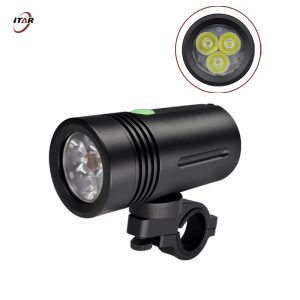 Quality Rechargeable Cylindrical Bike LED Flashlight Waterproof Aluminum Material for sale