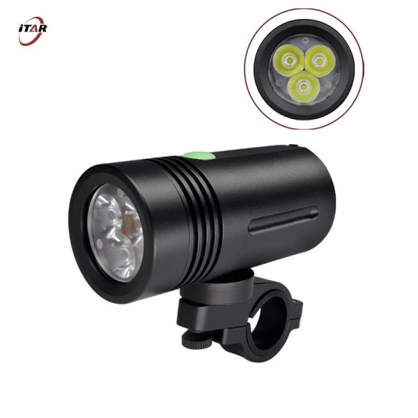 Quality Rechargeable Cylindrical Bike LED Flashlight Waterproof Aluminum Material for sale