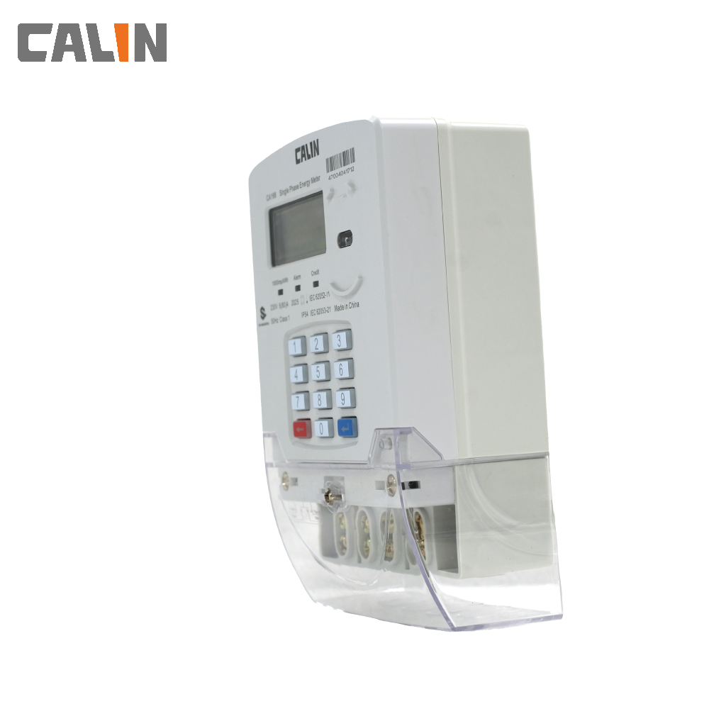 Quality Anti - Tamper Single Phase Electric Meter , MCB connected STS Prepaid Meters for sale