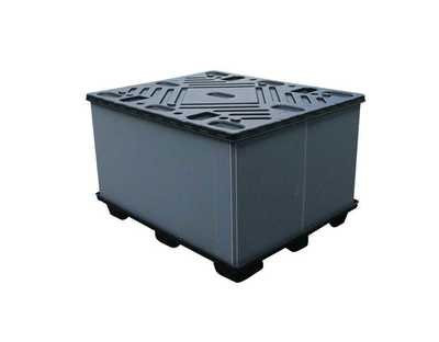 Quality Customers Logo Plastic Pallet Box Polypropylene Plastic Pallet Containers for sale