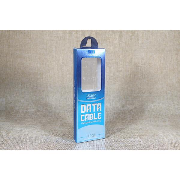 Quality USB Charging Data Cable Packaging Box Custom C1S Art Paper With Blister for sale