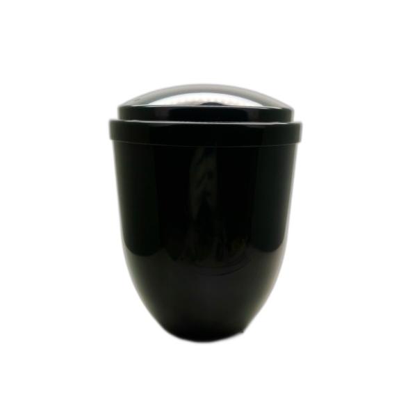 Quality Funeral Products Coffin Hardware Plastic Urn For Ash Capacity 3.3L In Black for sale