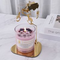 Quality 4 Color Christmas Scented Candles In Glass Jars With Private Label for sale