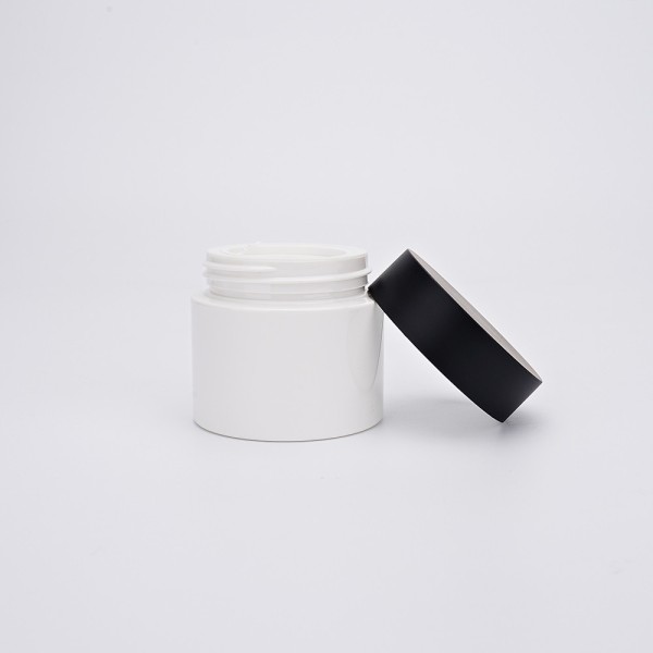 Quality Round Customized 50ml HDPE Plastic Cosmetic Jar for Skincare and Travel for sale