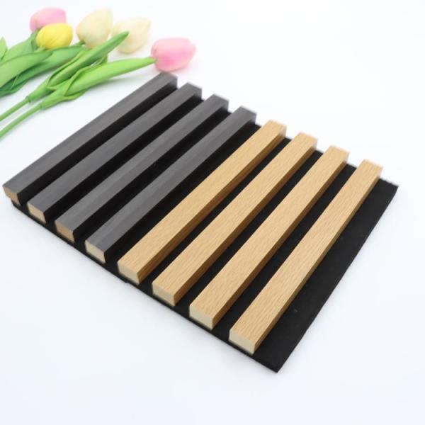 Quality Polyester Fiber Wpc Acoustic Wall Panels Ecofriendly Wood Veneer for sale