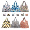 china Expandable Grocery Folding Reusable Bags 190T Polyester Heavy Duty
