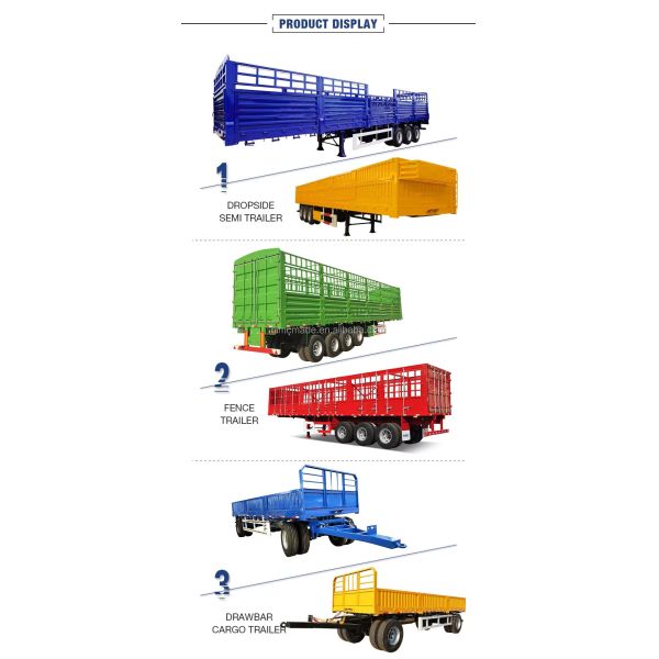 Quality Latest CIMC Fence semi-trailer Truck for sale