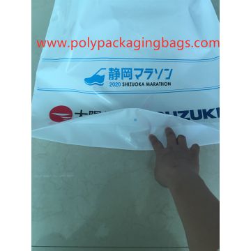 Quality Extra Large Capacity White PE String Bag / Drawstring Pocket Simple And for sale