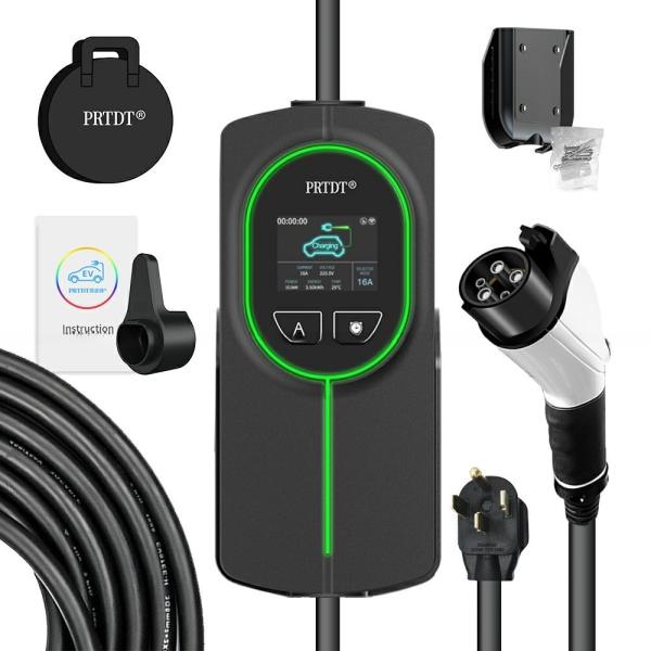 Quality RUIVANDA New 32A 9.6KW Portable Type 1 EV Charger Single Phase AC Charging Box for sale