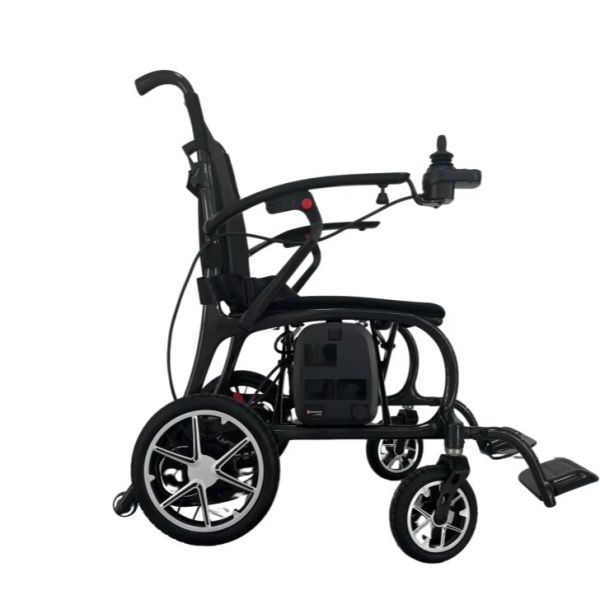 Quality CARBON FIBER COLOR  Mini Electric Wheelchair 300lbs Loading Upgraded for Air Travel for sale