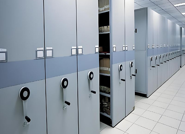 Mobile Compactor Storage System Hand Push Electronic Mobile Shelves Filing Cabinet Dense Rack
