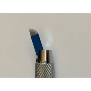 Quality Blue 0.25 MM 17 Pins Permanent Makeup 3D Embroidery Needles For Tattoos for sale