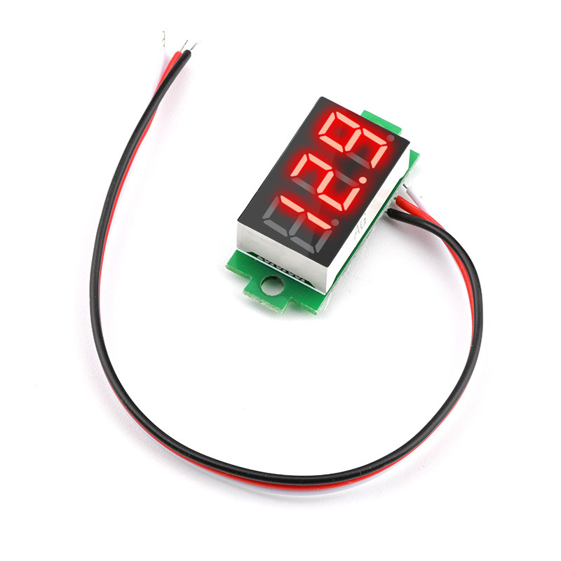 Quality DC 0-100V 0.36'' Digital Ammeter Voltmeter 3 Wire LED Display Panel for sale