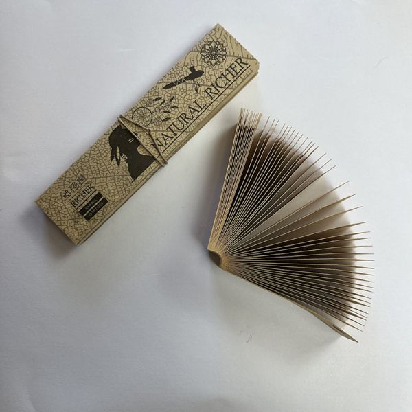 Quality King Size 32 Leaves Brown Pre Rolled Cones 13g Silk Screen Printing With Tips for sale