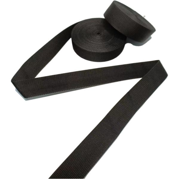 Quality Polypropylene Webbing High Strength Plain Weave 30mm Black Woven Pp Strap For for sale