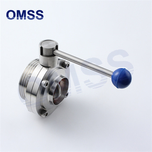 Quality SS304 316L Butterfly Valve Weld Threaded Check Valve With Pulling Handle for sale