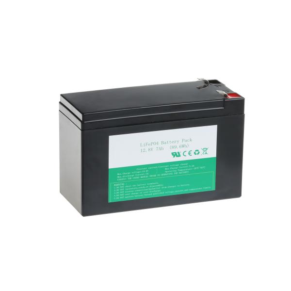 Quality F2 Terminal 12.8V 7AH 9AH LiFePO4 Battery Pack for sale