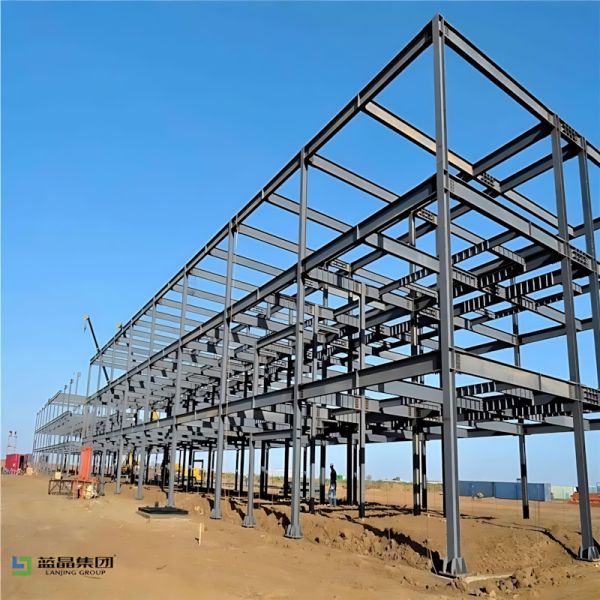 Quality One Stop Design Steel Construction Warehouse Large Span Anti Earthquake for sale