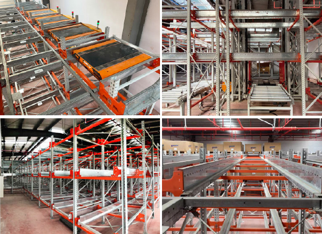 Four-Way Shuttle Pallet ASRS Room Temperature Warehouse Automatic Storage and Retrieval System Radio Shuttle Racking