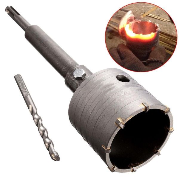 Quality SDS Plus Shank TCT Hole Saw Cutter Concrete Cement Stone Wall Drill Bit for sale