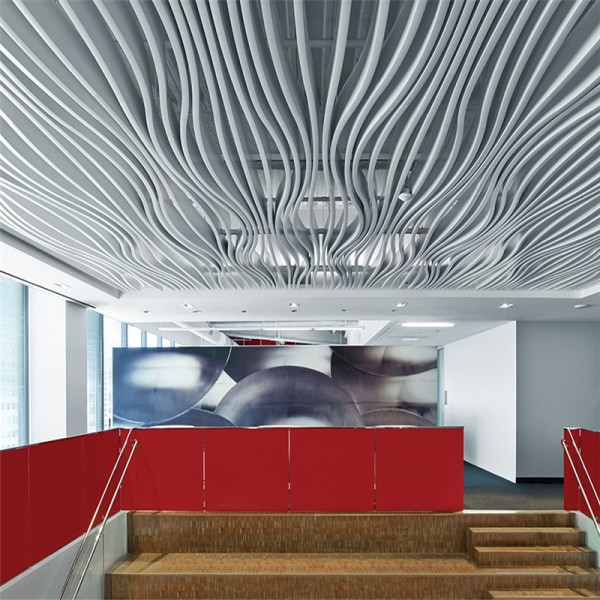 Quality Metal Ceiling Design Wave Baffles Acoustical Ceiling Baffles for sale