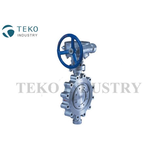 Quality Solid Lug End Triple Eccentric Butterfly Valve Low Attrition With Gearbox for sale