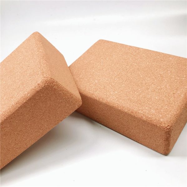 Quality 4 Inch Cork Yoga Block Bricks Studio Grade Improve Stability For Exercise for sale