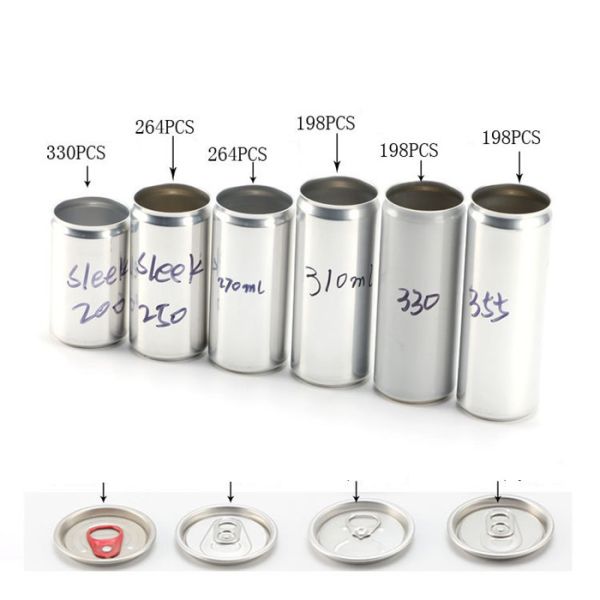 Quality Sleek 250 Ml Aluminum Beverage Cans Sparkling Water Cans Beer Cans Printing Logo for sale