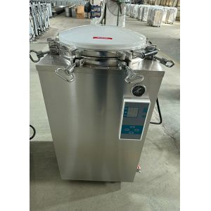 Quality 150L LED Display Laboratory Use Bolt Door Structure Vertical Autoclave for sale