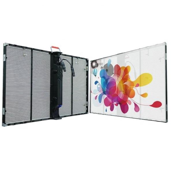 Quality IP65 Waterproof Glass Transparent LED Display Screen Panel 6mm for sale