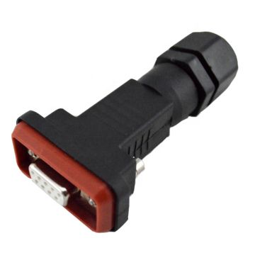 Quality Assembly Waterproof With Screw Locking DB9 Male D Sub Amp Ip67 Connector for sale