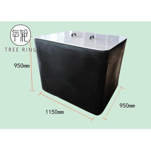 Quality Cut Off Fishery Industries Upcycled Open Top IBC Tank 265 Gallon For Recycled for sale