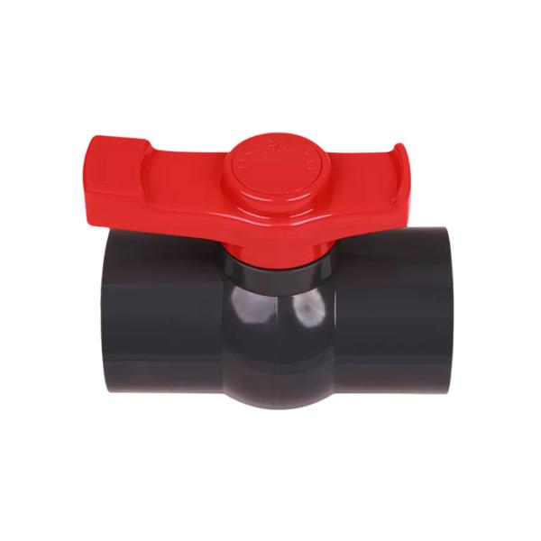 Quality UPVC Compact Square Butterfly Ball Valve Parts With Handle 4 Inch for sale