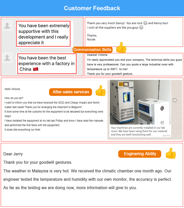 Customer testimonials and feedback for climate control chambers