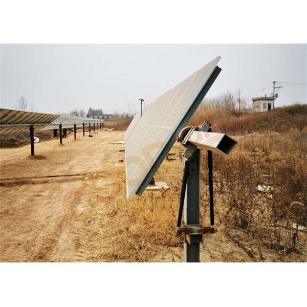 Quality 1500V Single Axis Solar Tracker 1.6KN/M2 Slew Drive Solar Panels Tracking System for sale