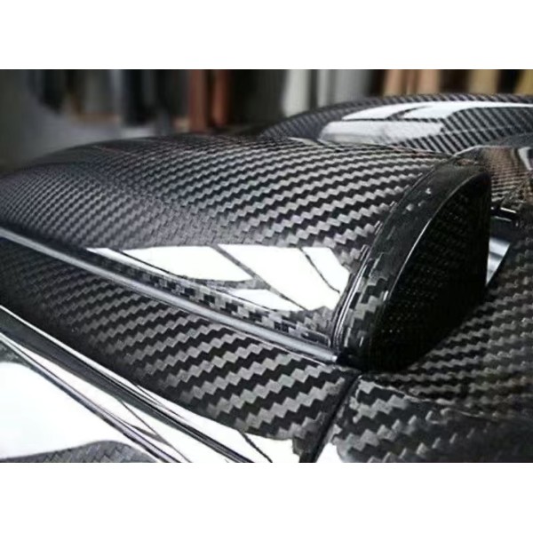 Quality 5D Carbon Fiber Black Car Paint Protection Film with 7.5 Mil Thickness and Self Healing Features for sale