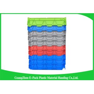 Quality 60 Litre Plastic Attached Lid Containers / Lidded Plastic Storage Box for sale