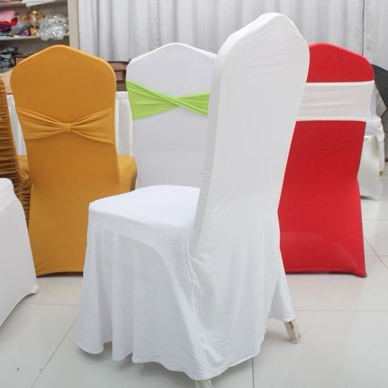 Quality High Quality Elastic Knot White Restaurant Banquet Chair for sale