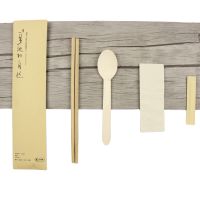 Quality Customize Logo Wooden Cutlery Set Ideal for Commercial Buyers and Catering for sale