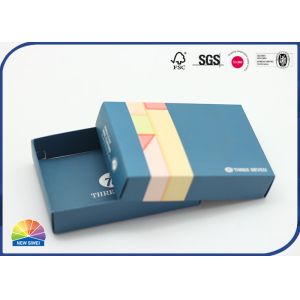 Quality Lid And Base 2 Piece Folding Paper Box Customized CMYK Printing for sale