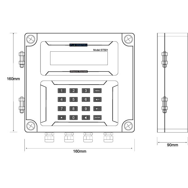 Quality ST501 Stationary Ultrasonic Flowmeter for sale