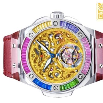 Quality Pink Sapphire Crystal Watch Case Polished Surface Wear Scratch Resistance for sale