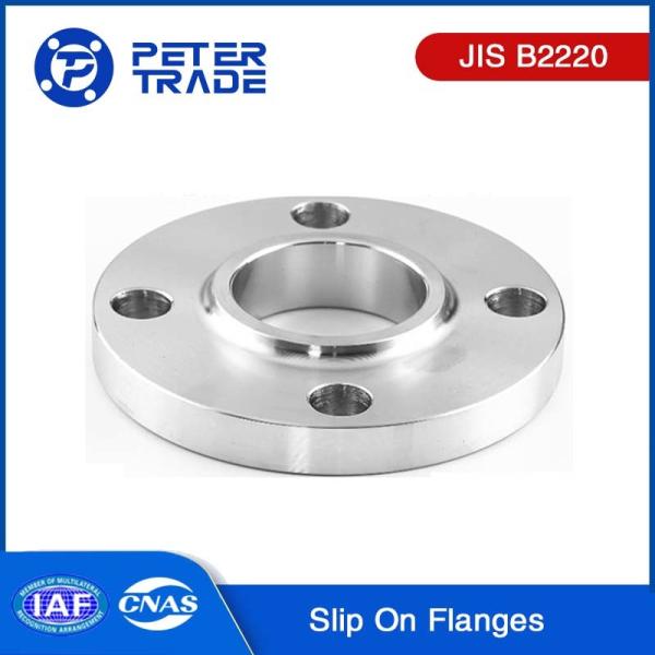 Quality JIS B2220 5KG/CM2 Industrial Pipe Flange Slip On Flanges Raised Face / Flat Face 450A-1500A for Industrial Solutions for sale
