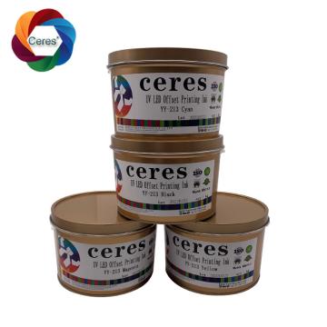 Quality MSDS UV Offset Ink Ceres 1 Kg Can Solvent Based Ink YY-213 Fast Drying for sale